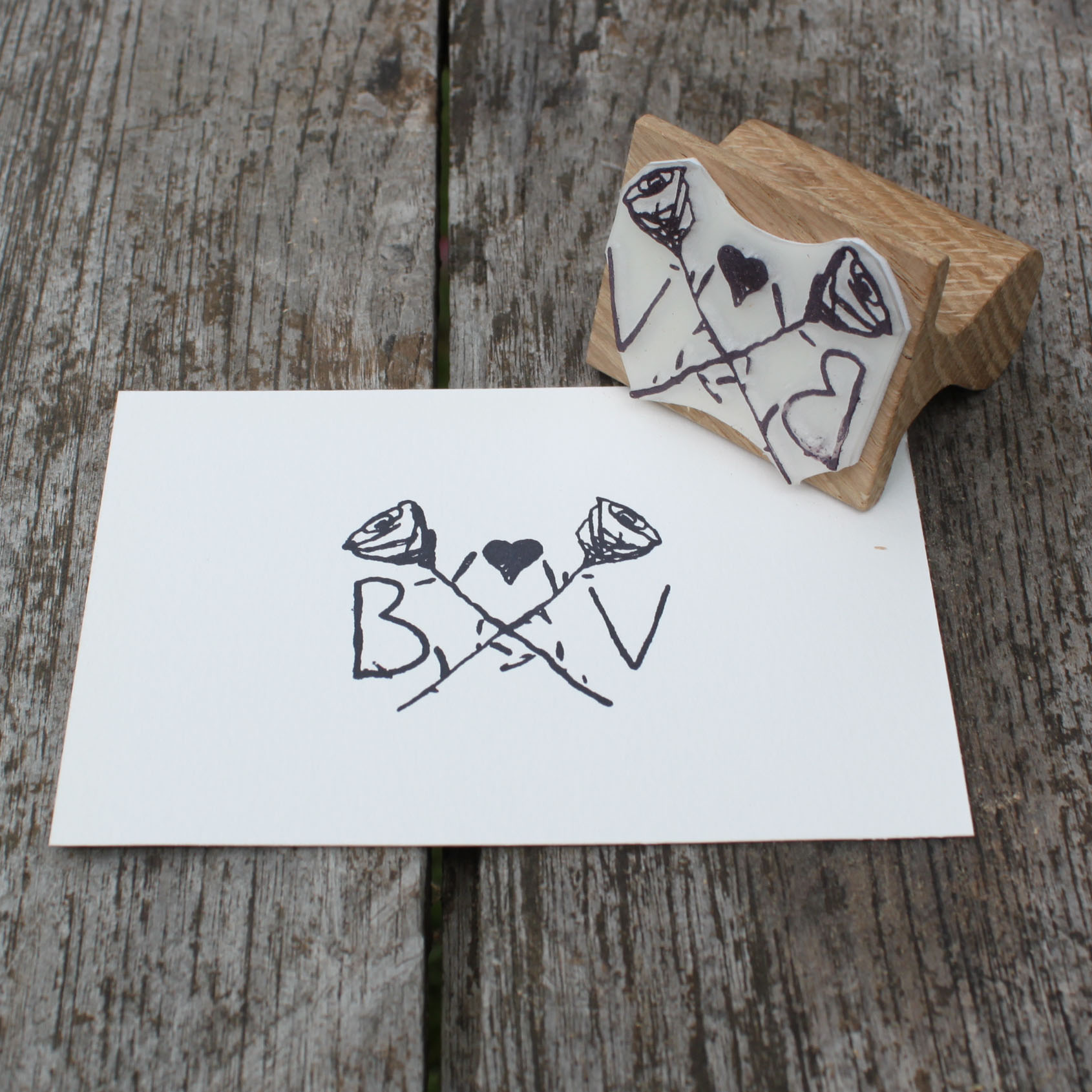 Rose Monogram | Get Stamped