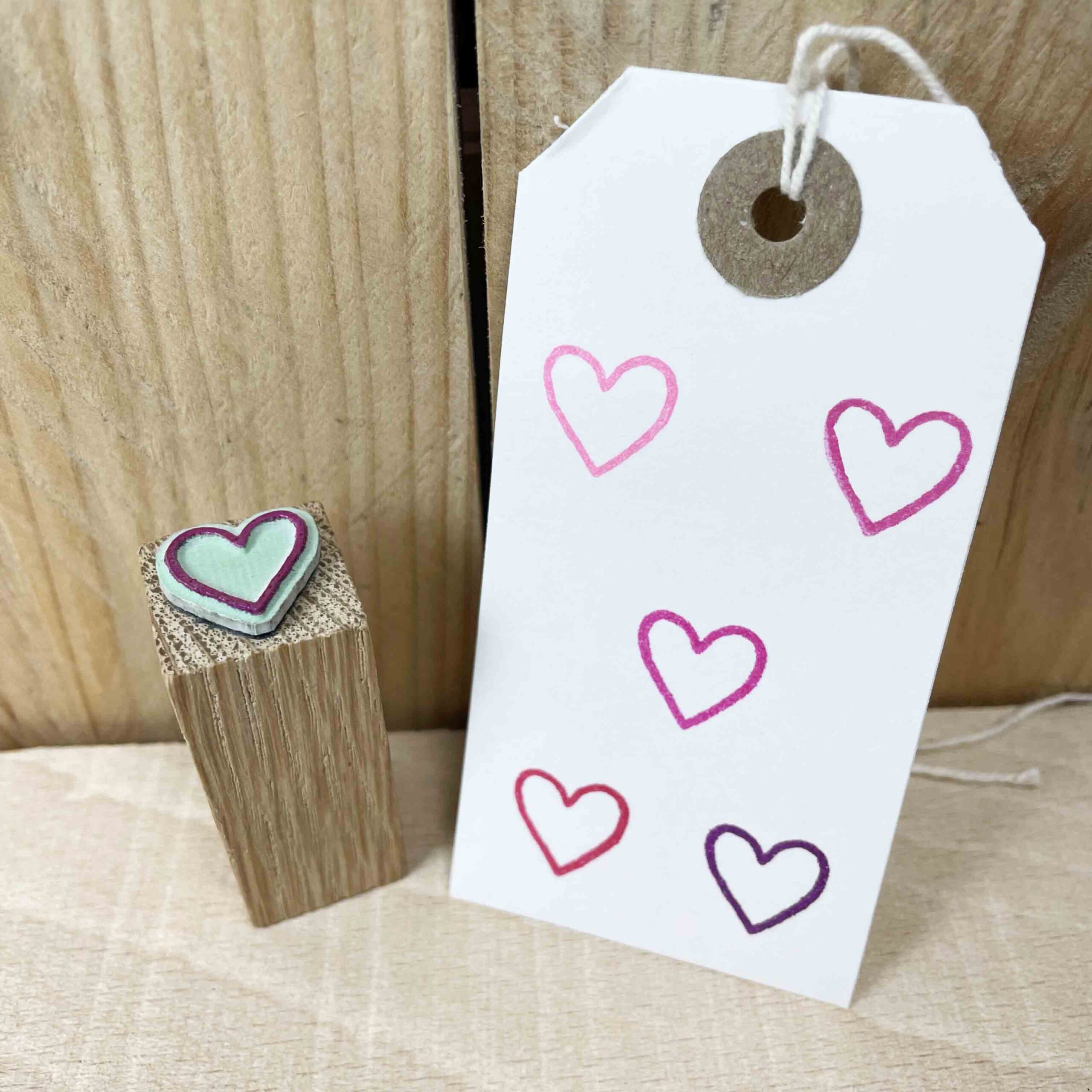 Mini Heart Outline Stamp | Get Stamped